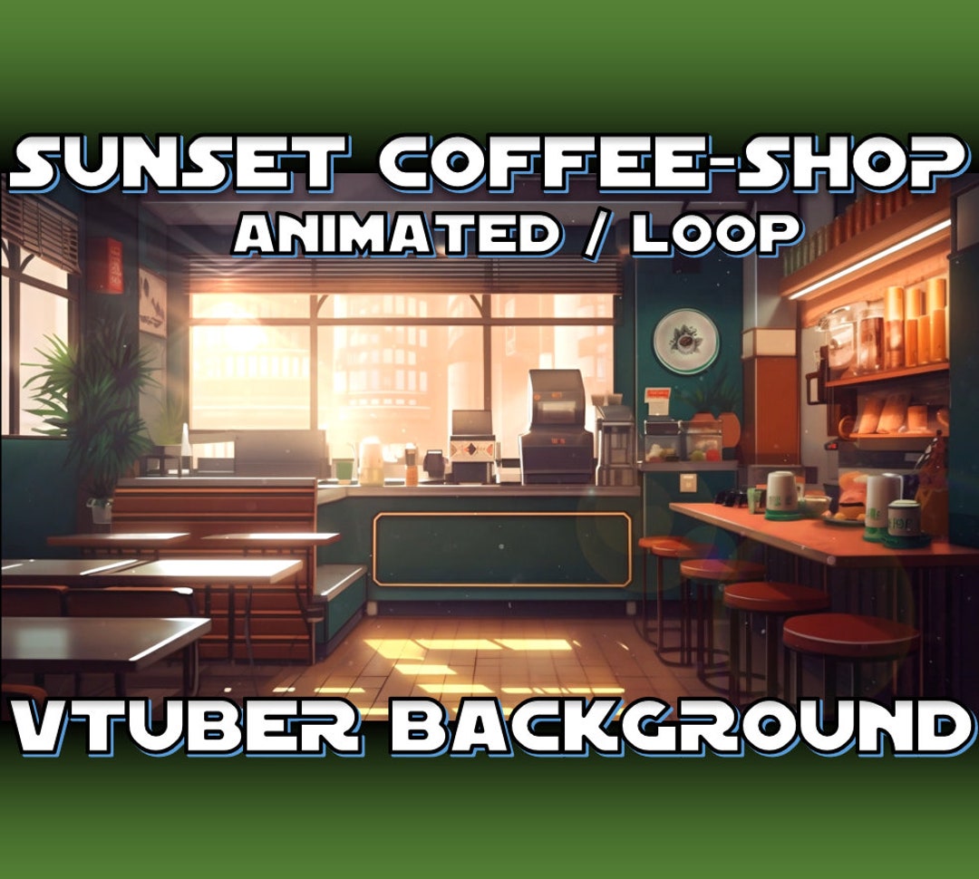 VTUBER ANIMATED BACKGROUND - Coffee Shop (loop, 1080p) - Etsy