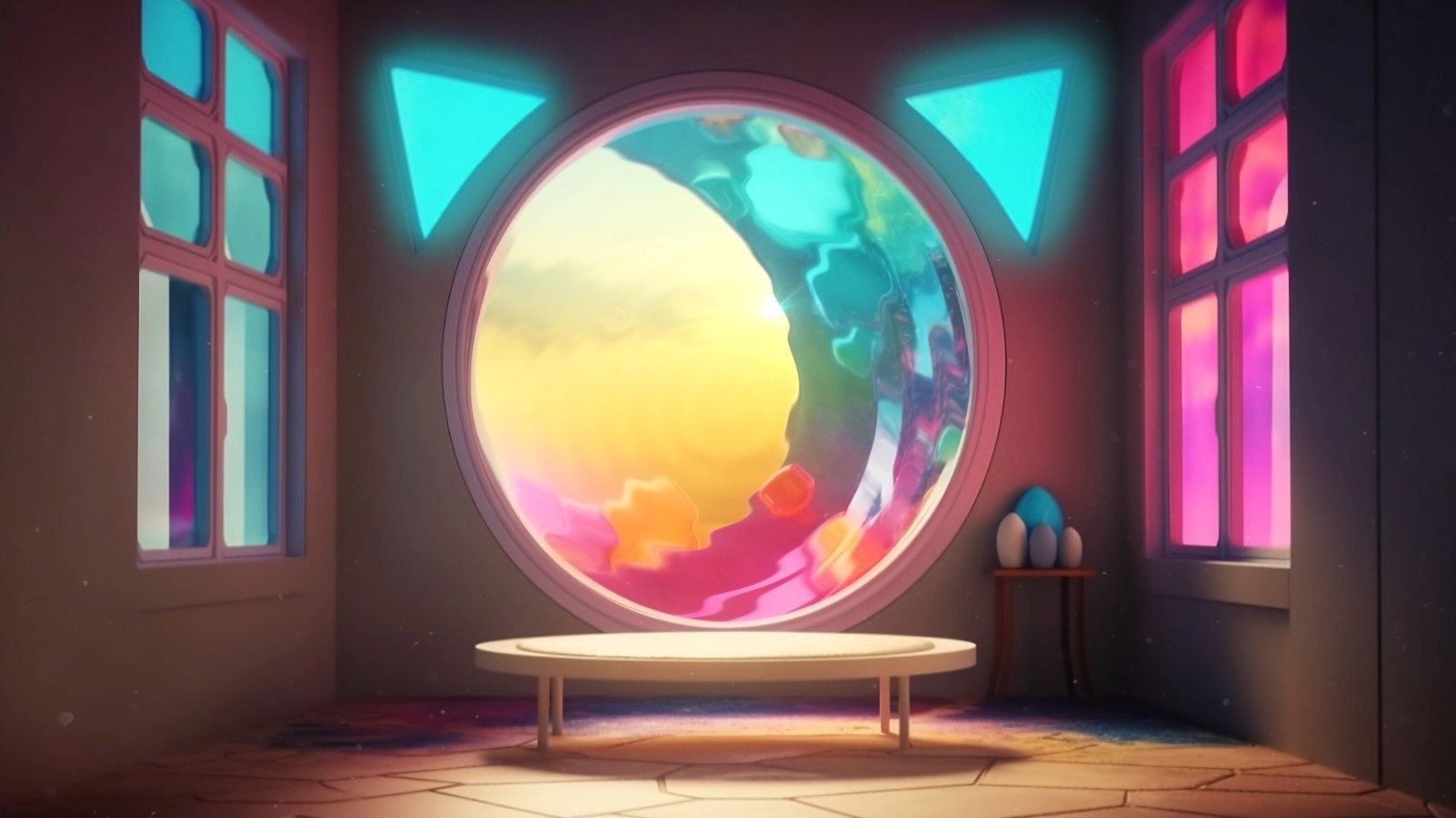 VTUBER ANIMATED BACKGROUND Abstract Cat Portal Room loop, 1080p - Etsy