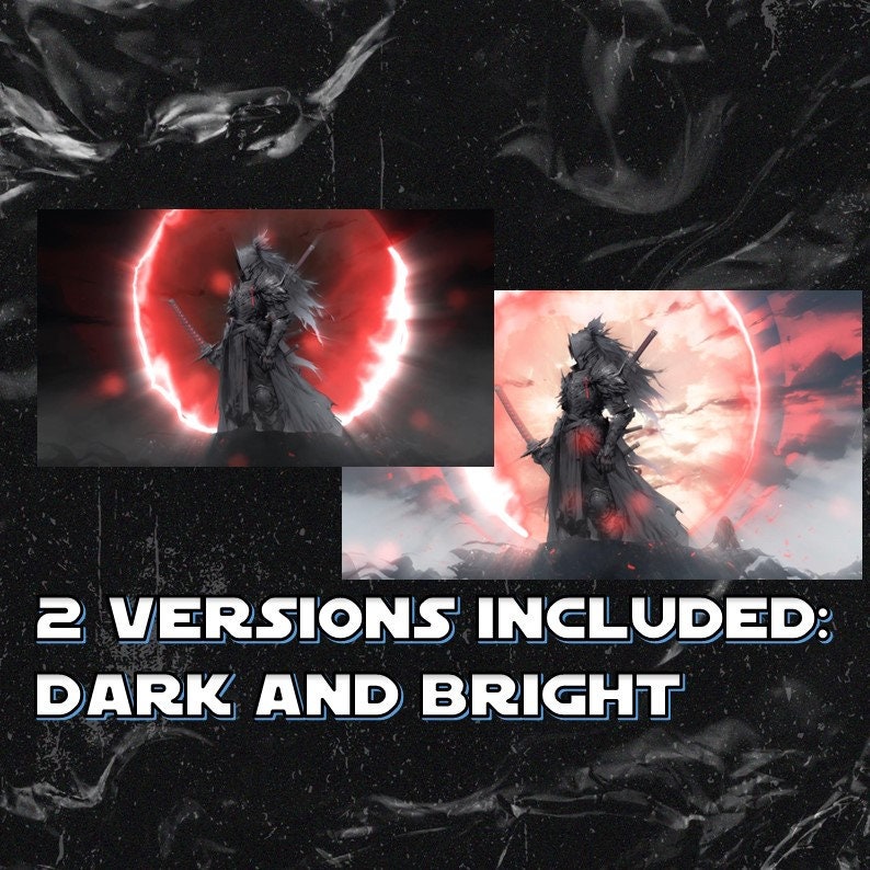 ANIMATED STREAM BACKGROUND Demonic Ninja loop, 1080p, Stream Overlay - Etsy