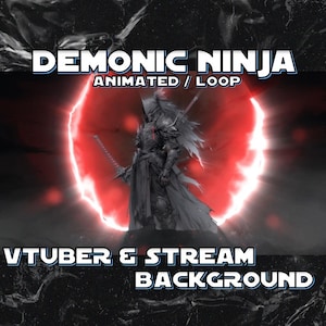 ANIMATED STREAM BACKGROUND | Demonic Ninja (loop, 1080p, Stream Overlay ...
