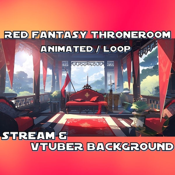 Vtuber Overlays Red - Etsy