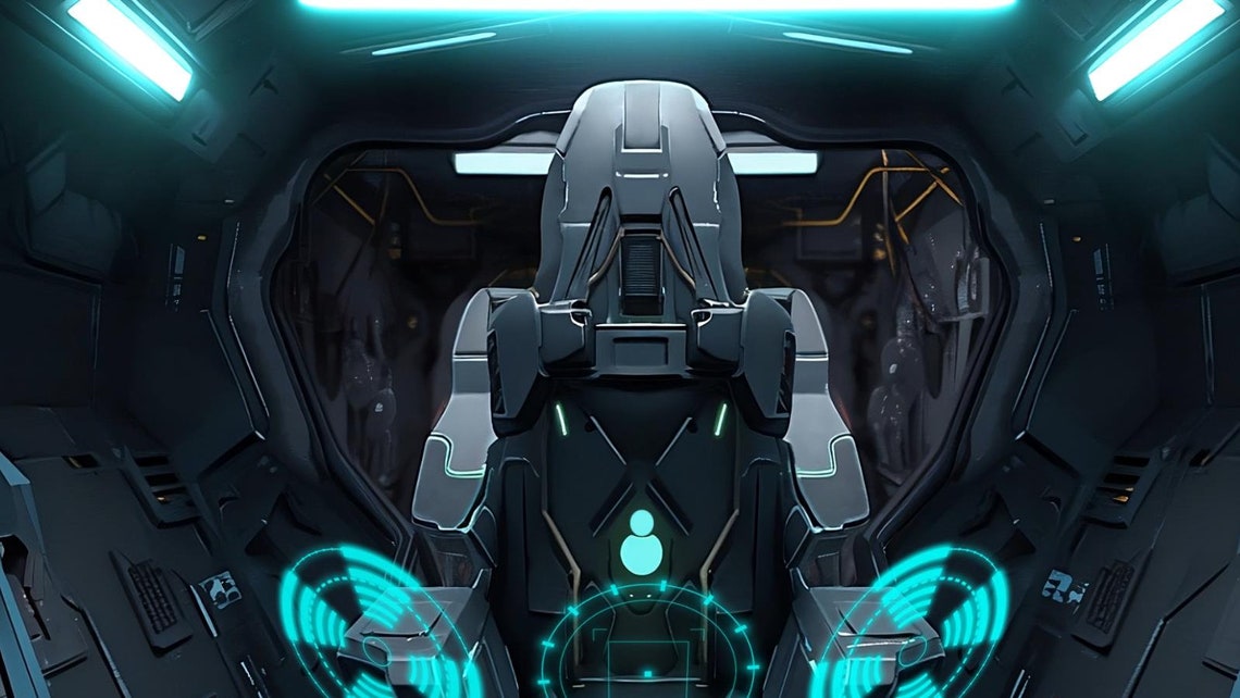 VTUBER ANIMATED BACKGROUND Mecha Cockpit loop 1080p - Etsy
