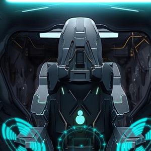 VTUBER ANIMATED BACKGROUND - Mecha Cockpit (loop, 1080p, Stream Asset ...