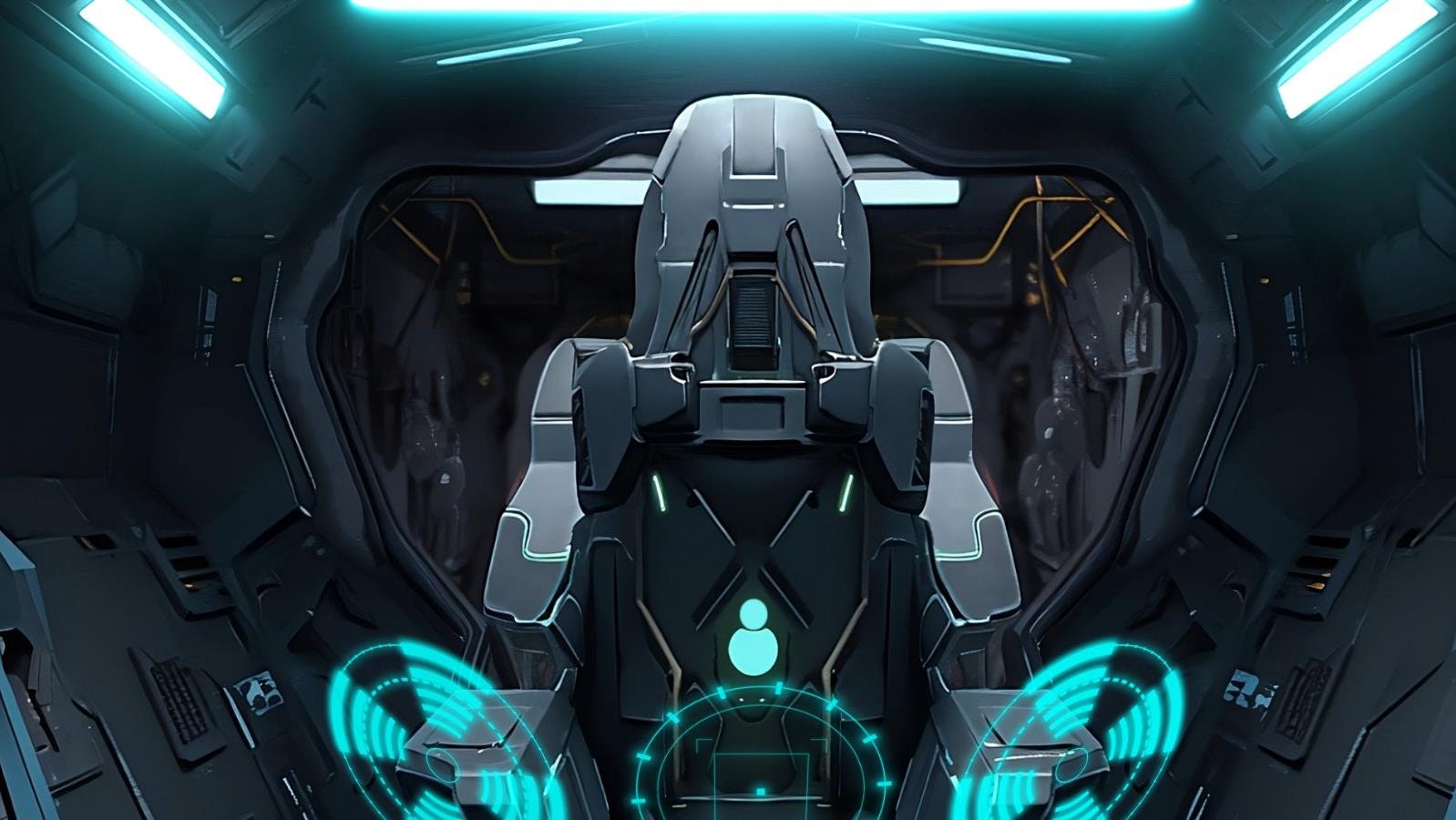 VTUBER ANIMATED BACKGROUND - Mecha Cockpit (loop, 1080p, Stream Asset ...