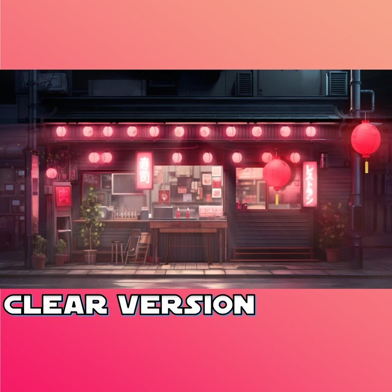 ANIMATED VTUBER BACKGROUND | Japan Sushi Store (loop, 1080p, Stream ...