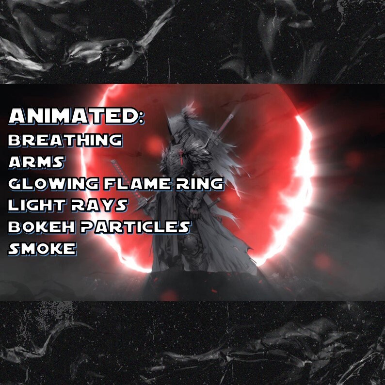 ANIMATED STREAM BACKGROUND Demonic Ninja loop, 1080p, Stream Overlay - Etsy