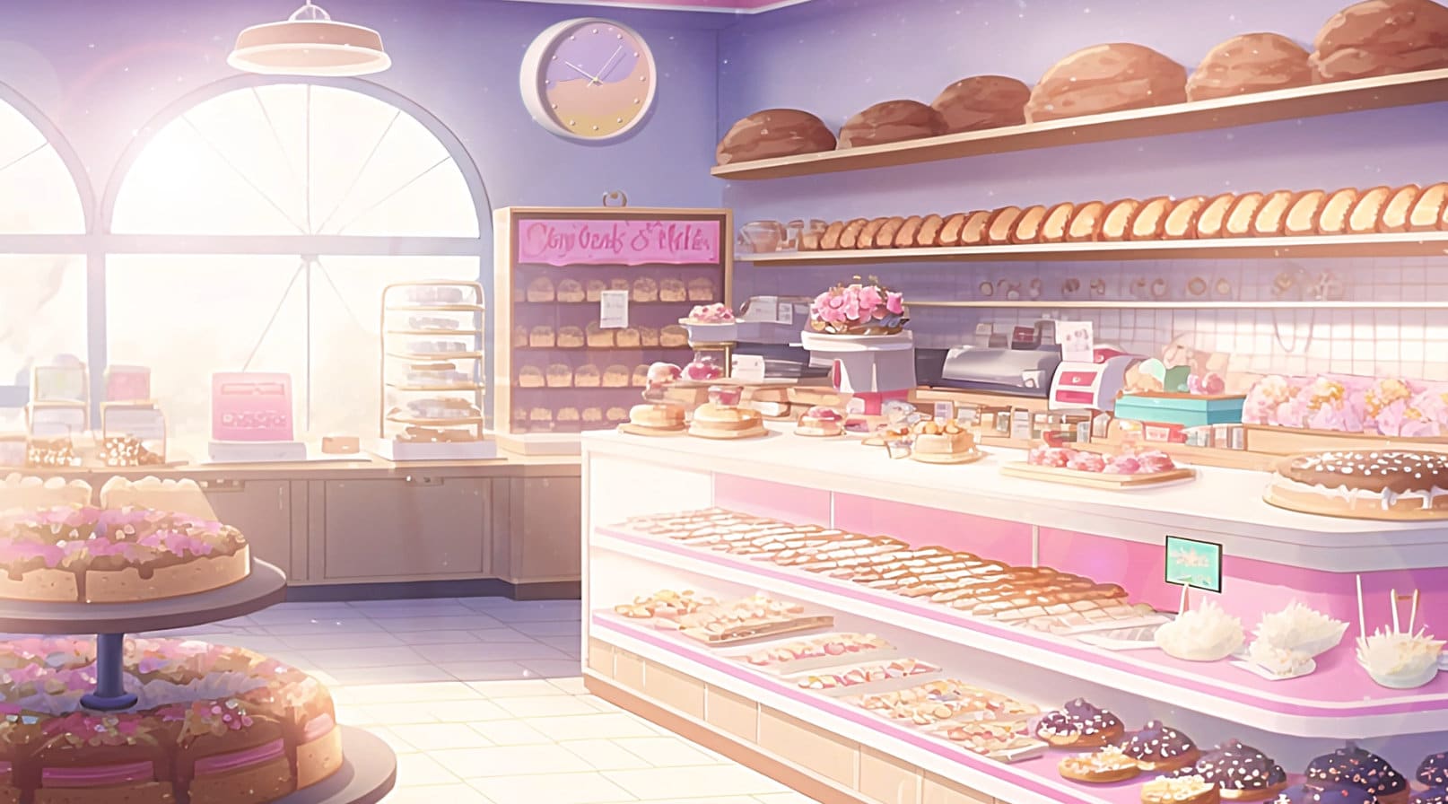 VTUBER ANIMATED BACKGROUND Bakery Store Pink loop 1080p - Etsy Ireland