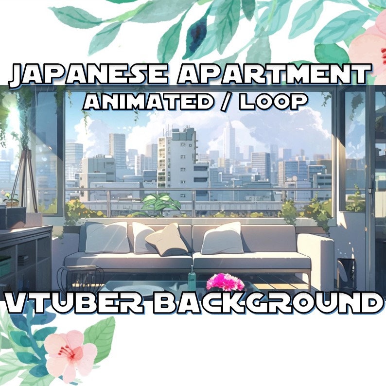 VTUBER ANIMATED BACKGROUND Japanese Apartment loop 1080p - Etsy