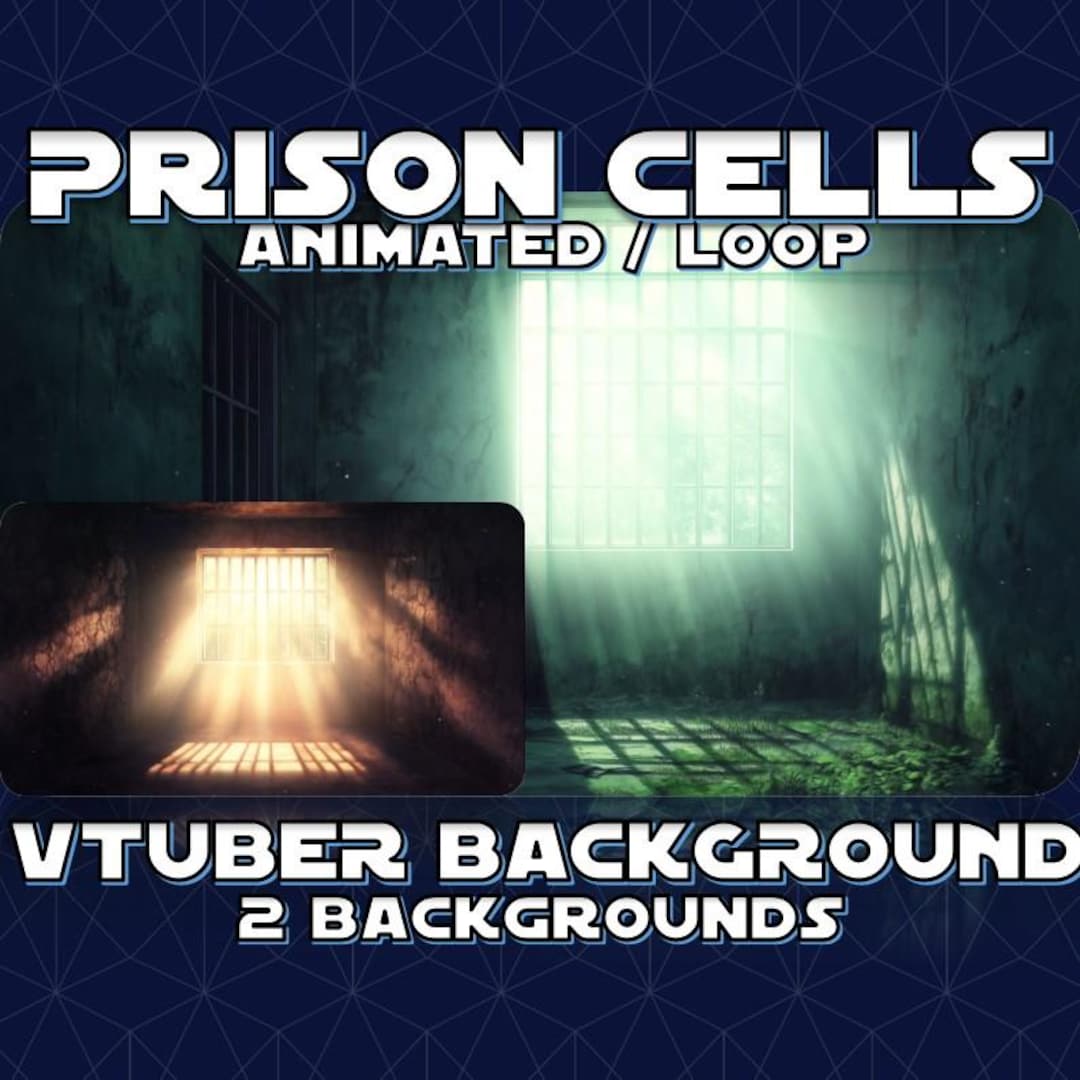 ANIMATED VTUBER BACKGROUND | Dark Prison Cells (loop, 1080p, Stream ...