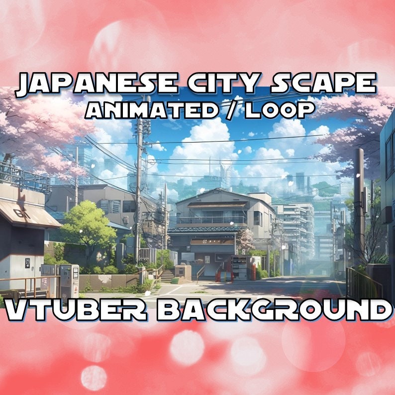VTUBER ANIMATED BACKGROUND Japanese City Scape loop 1080p - Etsy