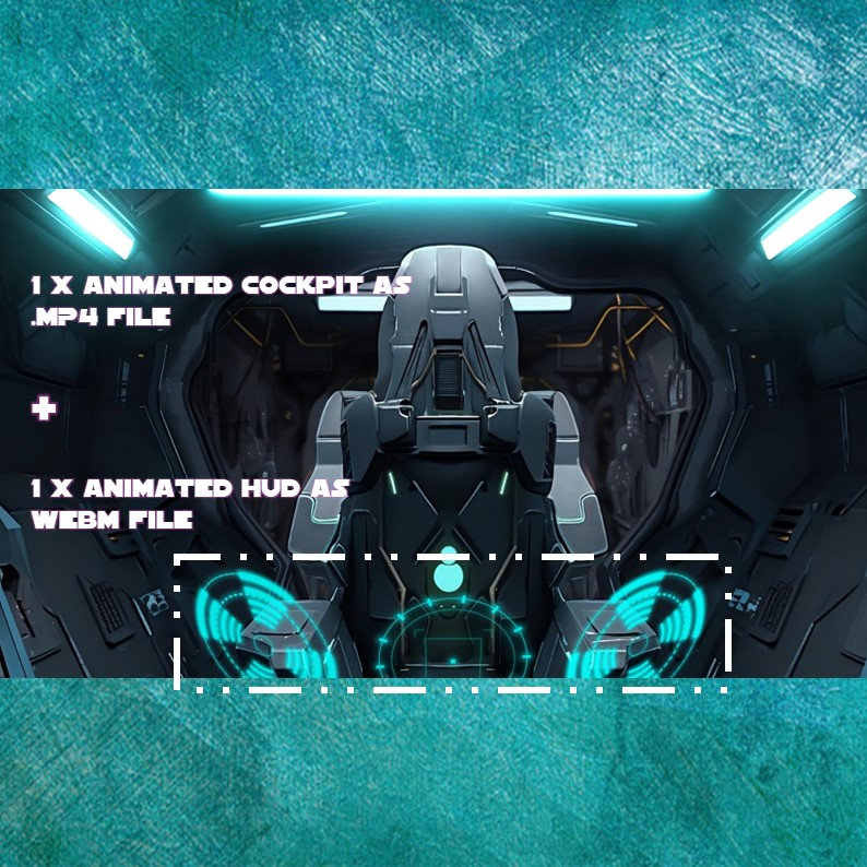 VTUBER ANIMATED BACKGROUND - Mecha Cockpit (loop, 1080p, Stream Asset ...