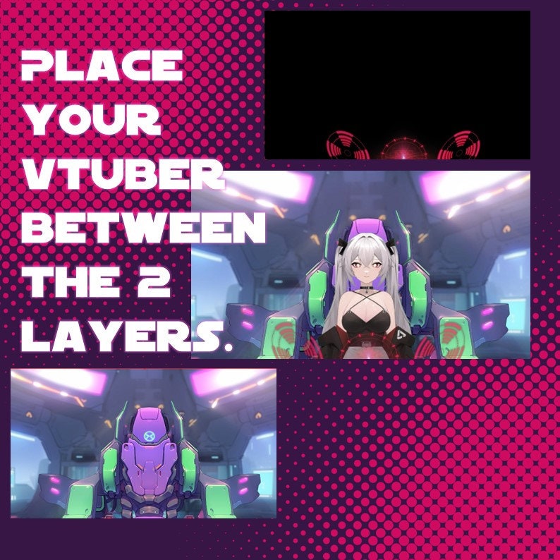 ANIMATED STREAM BACKGROUND | Mech Cockpit Omega (loop, 1080p, Stream ...