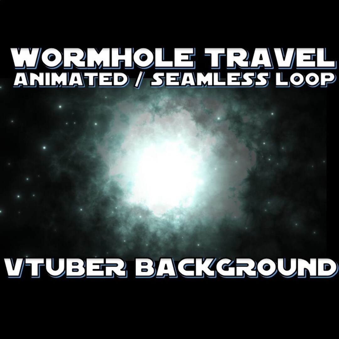 ANIMATED VTUBER BACKGROUND | Wormhole Travel (loop, 1080p, Stream ...