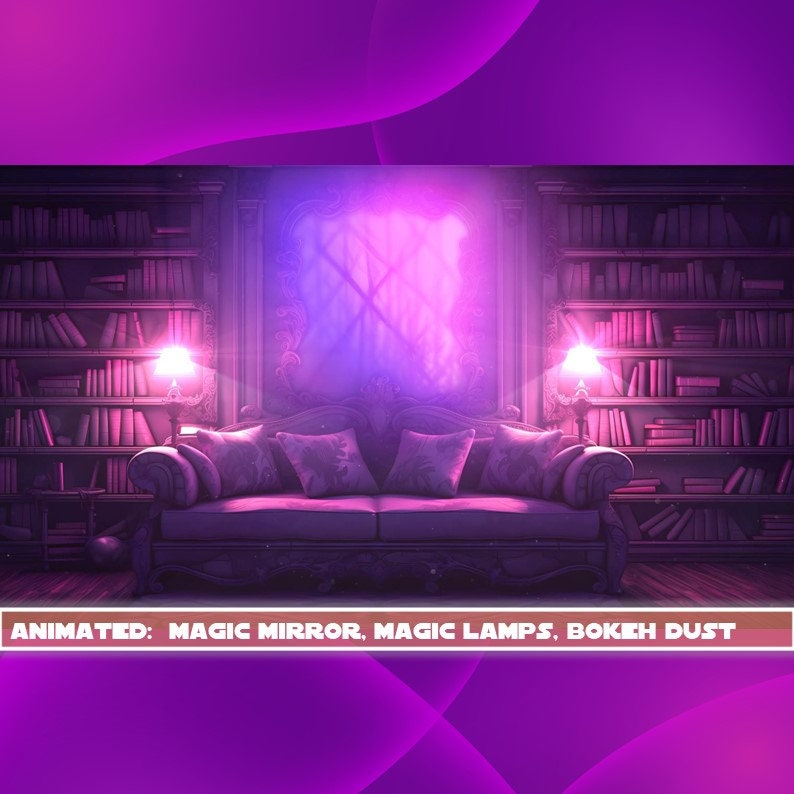 ANIMATED VTUBER BACKGROUND Magic Couch loop, 1080p, Stream Overlay ...