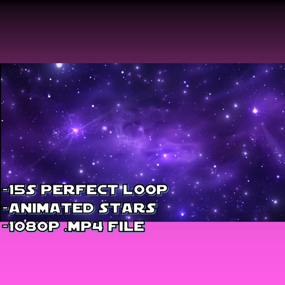ANIMATED VTUBER BACKGROUND | Purple Galaxy (loop, 1080p, Stream ...