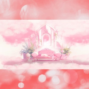 ANIMATED VTUBER BACKGROUND | Pink Celestial Cloud (loop, 1080p, Stream ...