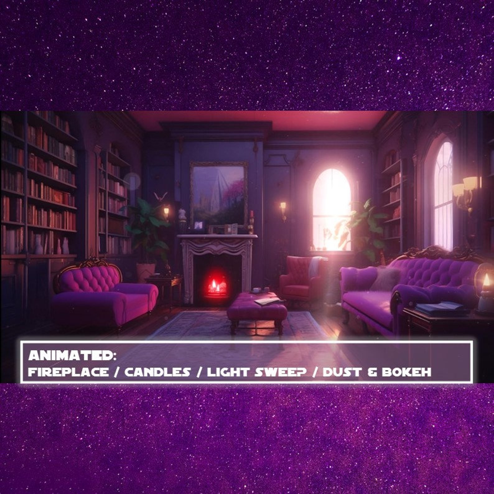 ANIMATED BACKGROUND | Magic Study Room (loop, 1080p, Stream Overlay) - Etsy
