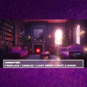 ANIMATED BACKGROUND | Magic Study Room (loop, 1080p, Stream Overlay) - Etsy