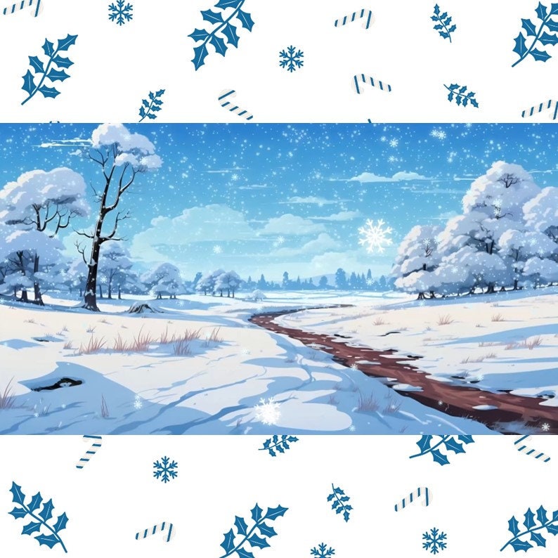ANIMATED VTUBER BACKGROUND | Snow Landscape (loop, 1080p, Stream ...