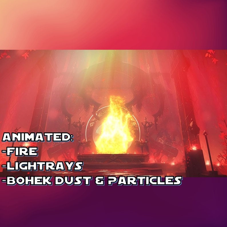 ANIMATED STREAM BACKGROUND | Fire Temple (loop, 1080p, Stream Overlay ...