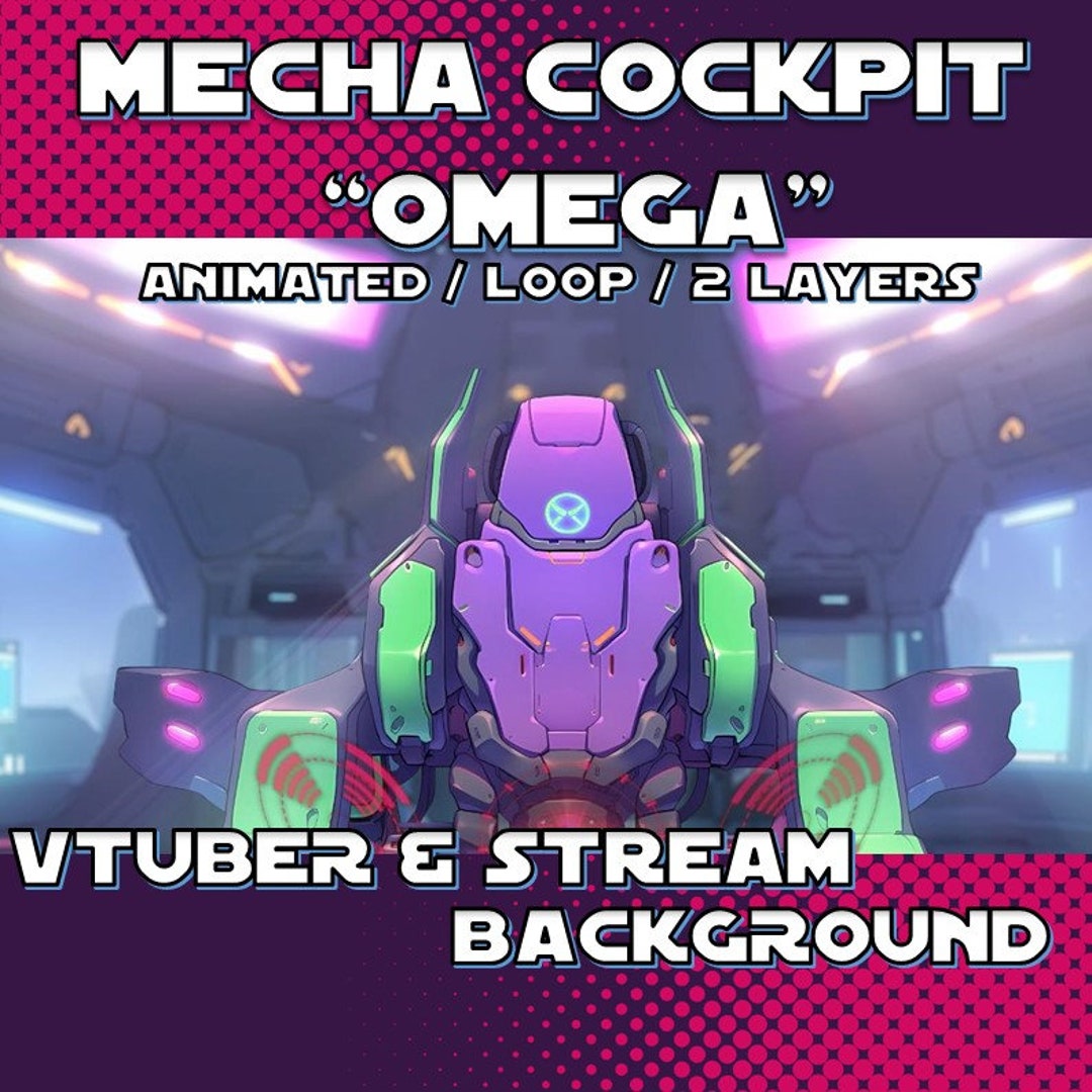 ANIMATED STREAM BACKGROUND | Mech Cockpit Omega (loop, 1080p, Stream ...