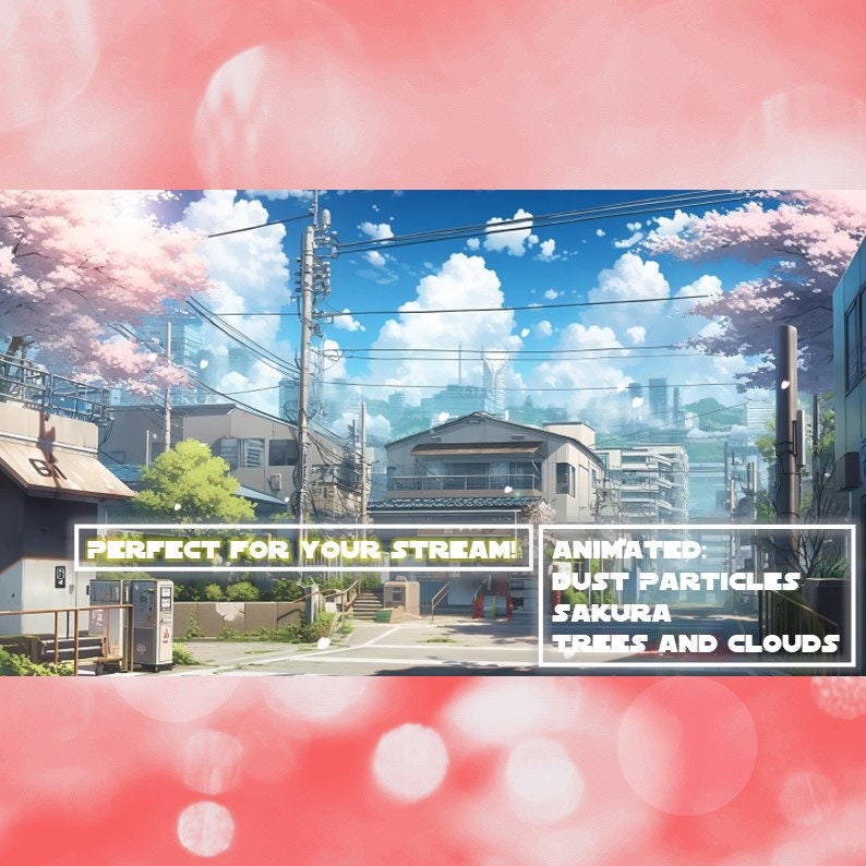 VTUBER ANIMATED BACKGROUND Japanese City Scape loop 1080p - Etsy