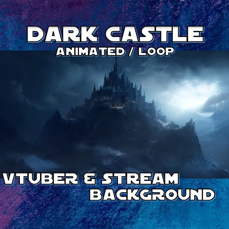 ANIMATED BACKGROUND Vtuber | Dark Castle (loop, 1080p, Stream Overlay ...