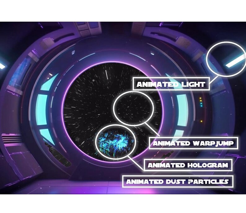 VTUBER ANIMATED BACKGROUND Starship Cockpit Bridge loop, 1080p - Etsy