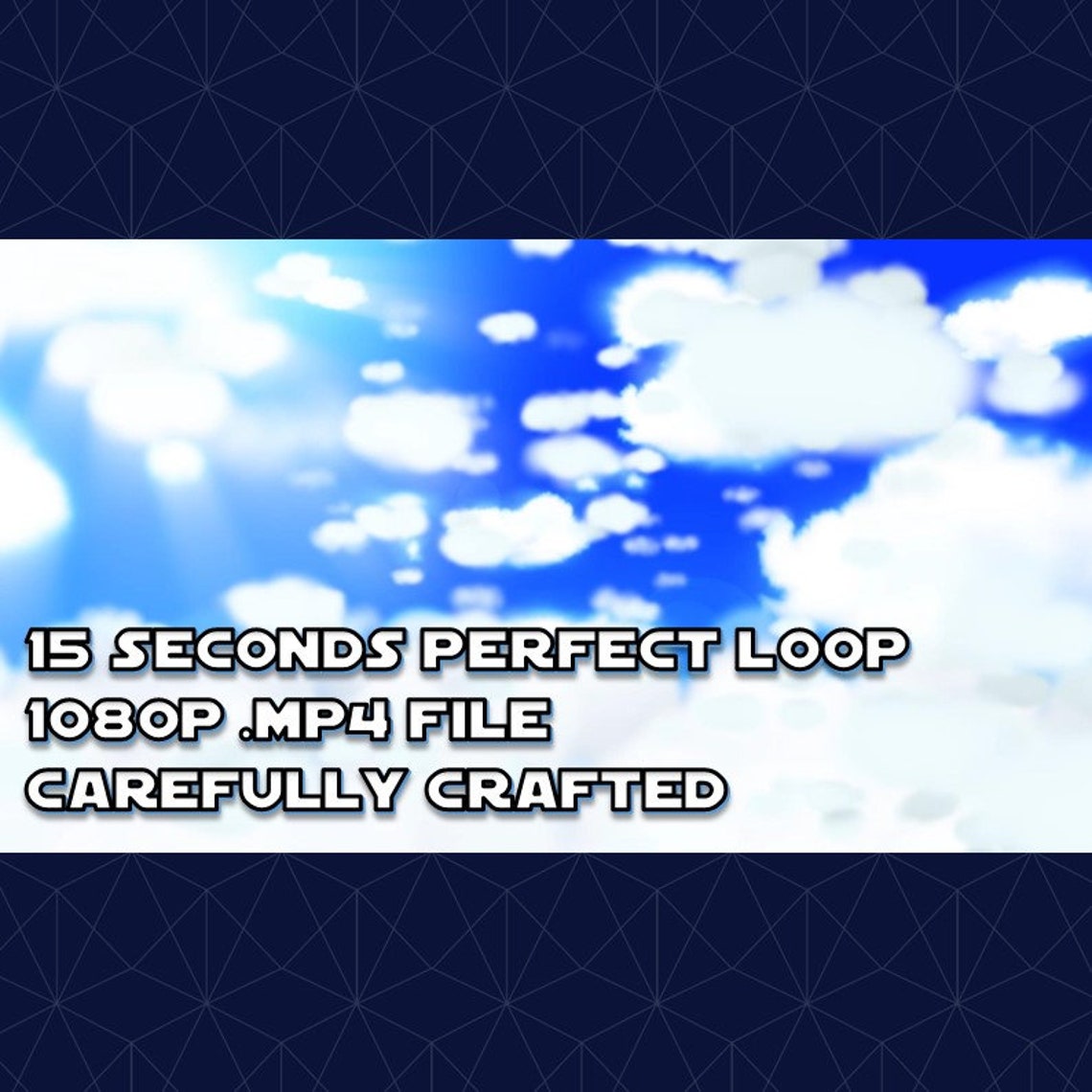 ANIMATED STREAM BACKGROUND | Flying Anime Clouds (loop, 1080p, Stream ...