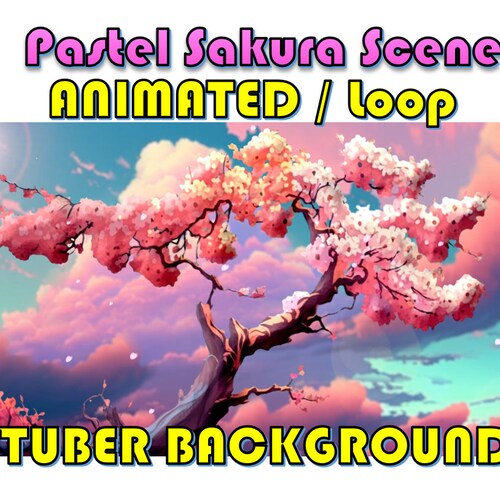 VTUBER ANIMATED BACKGROUND Pink Sakura Room loop 1080p - Etsy