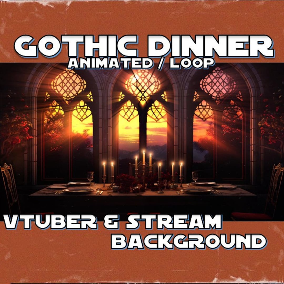 ANIMATED STREAM BACKGROUND | Gothic Dinner (loop, 1080p, Stream Overlay ...
