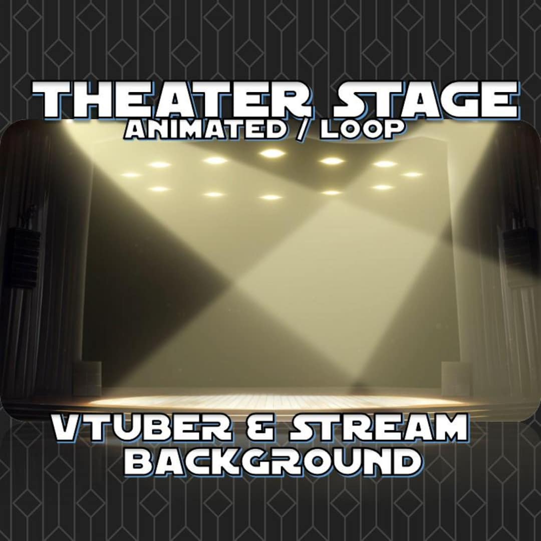 ANIMATED VTUBER BACKGROUND | Dark Theater Stage (loop, 1080p, Stream ...
