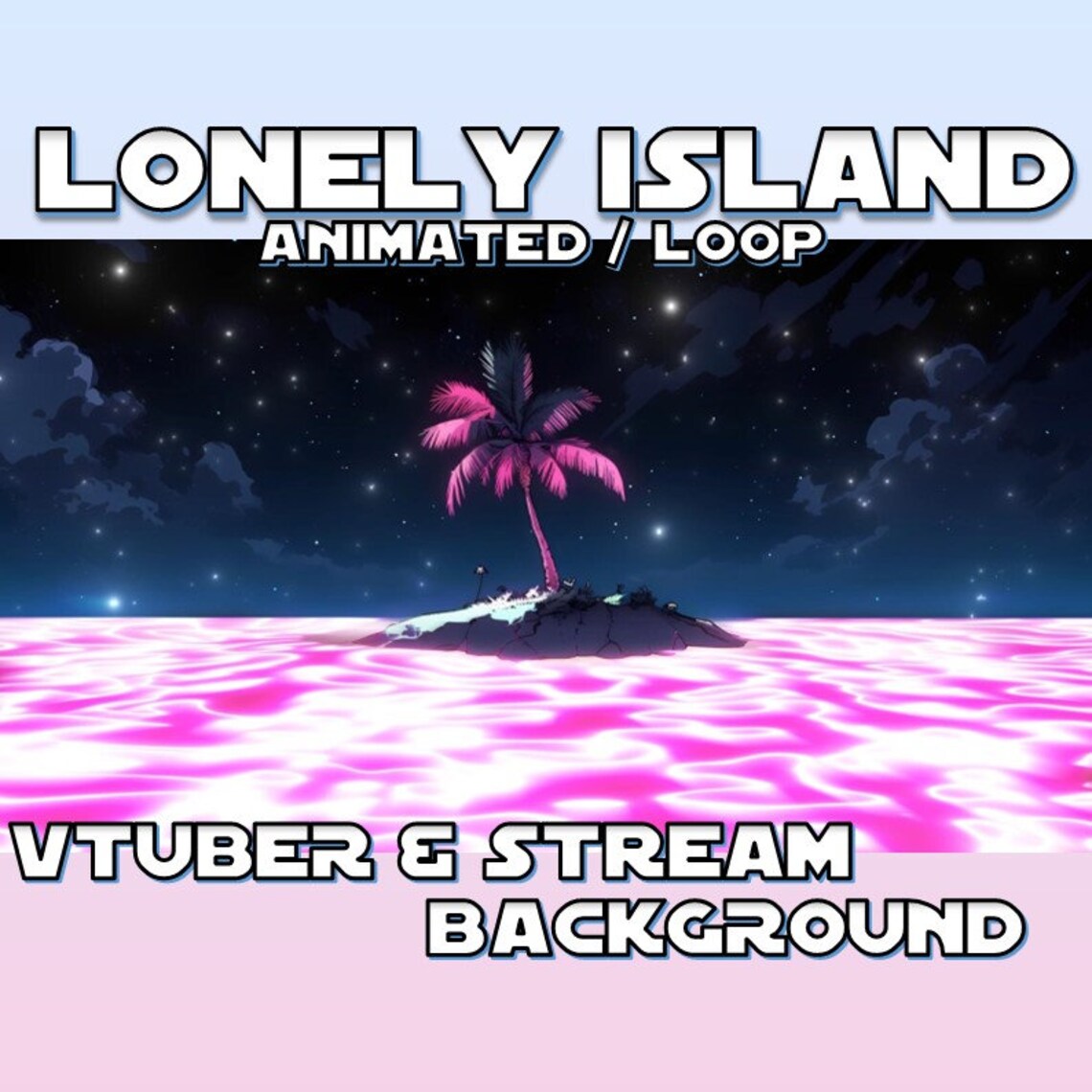 ANIMATED STREAM BACKGROUND | Lonely Island (loop, 1080p, Stream Overlay ...