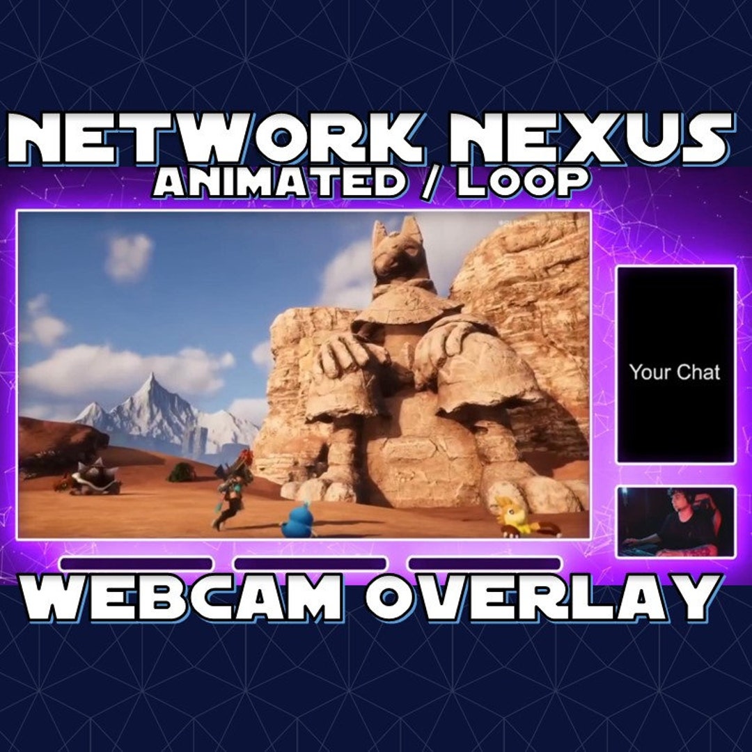 ANIMATED STREAM OVERLAY | Nexus Network (loop, 1080p, Stream Overlay ...