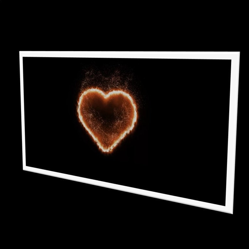 ANIMATED STREAM BACKGROUND Burning Heart loop, 1080p, Stream Background ...