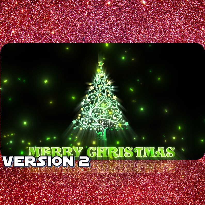 ANIMATED VTUBER BACKGROUND Christmas Tree loop, 1080p, Stream Overlay ...