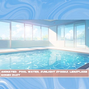 ANIMATED STREAM BACKGROUND | Summer Pool (loop, 1080p, Stream Overlay ...