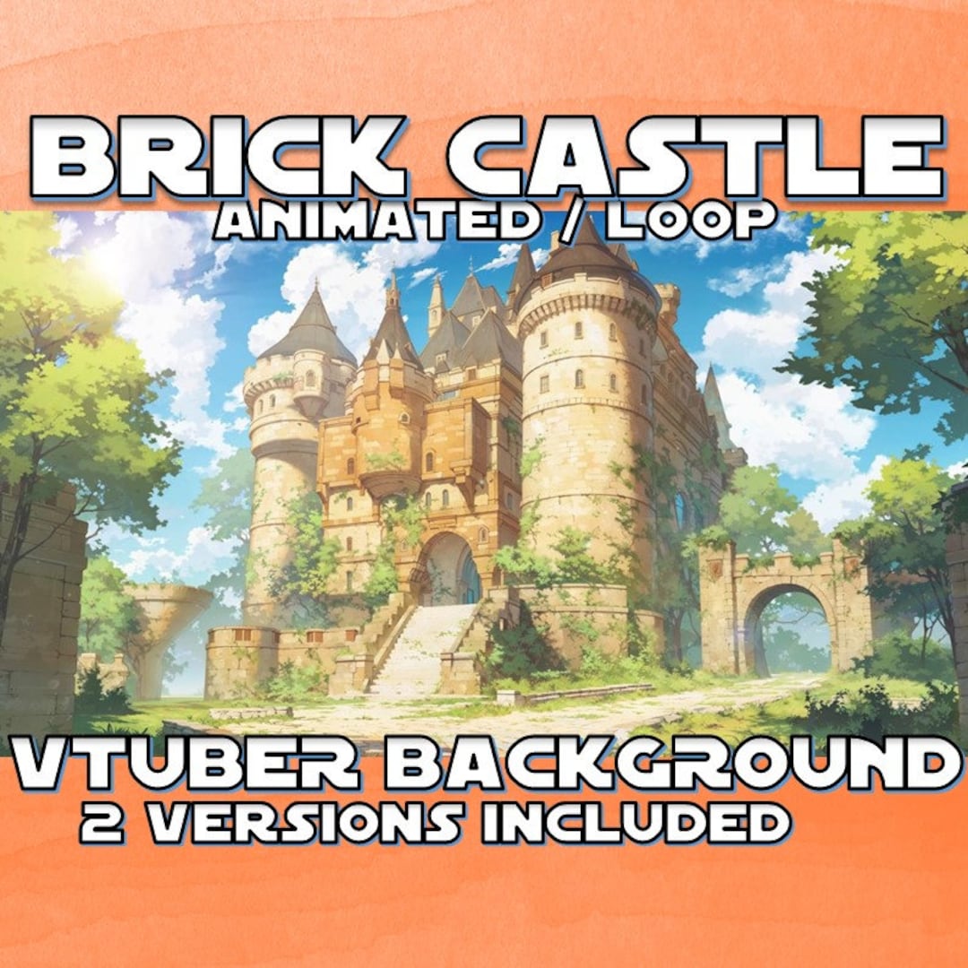 ANIMATED VTUBER BACKGROUND | Brick Castle (loop, 1080p, Stream Overlay ...