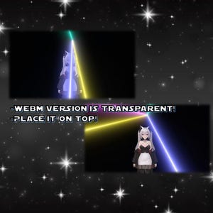 ANIMATED VTUBER DECORATION | Disco Rainbow Laser Strobe(loop, 1080p ...