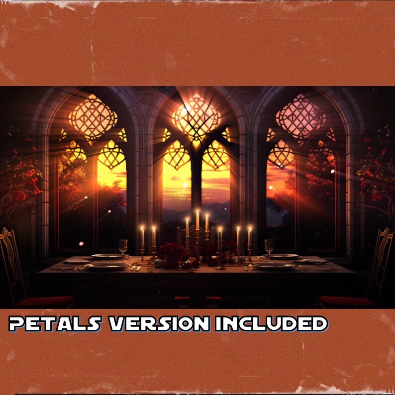 ANIMATED STREAM BACKGROUND Gothic Dinner loop, 1080p, Stream Overlay ...