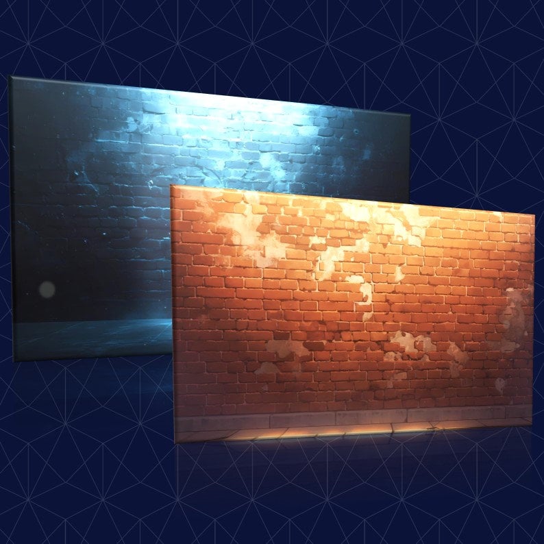 ANIMATED VTUBER BACKGROUND | Brick Wall Rooms (loop, 1080p, Stream ...