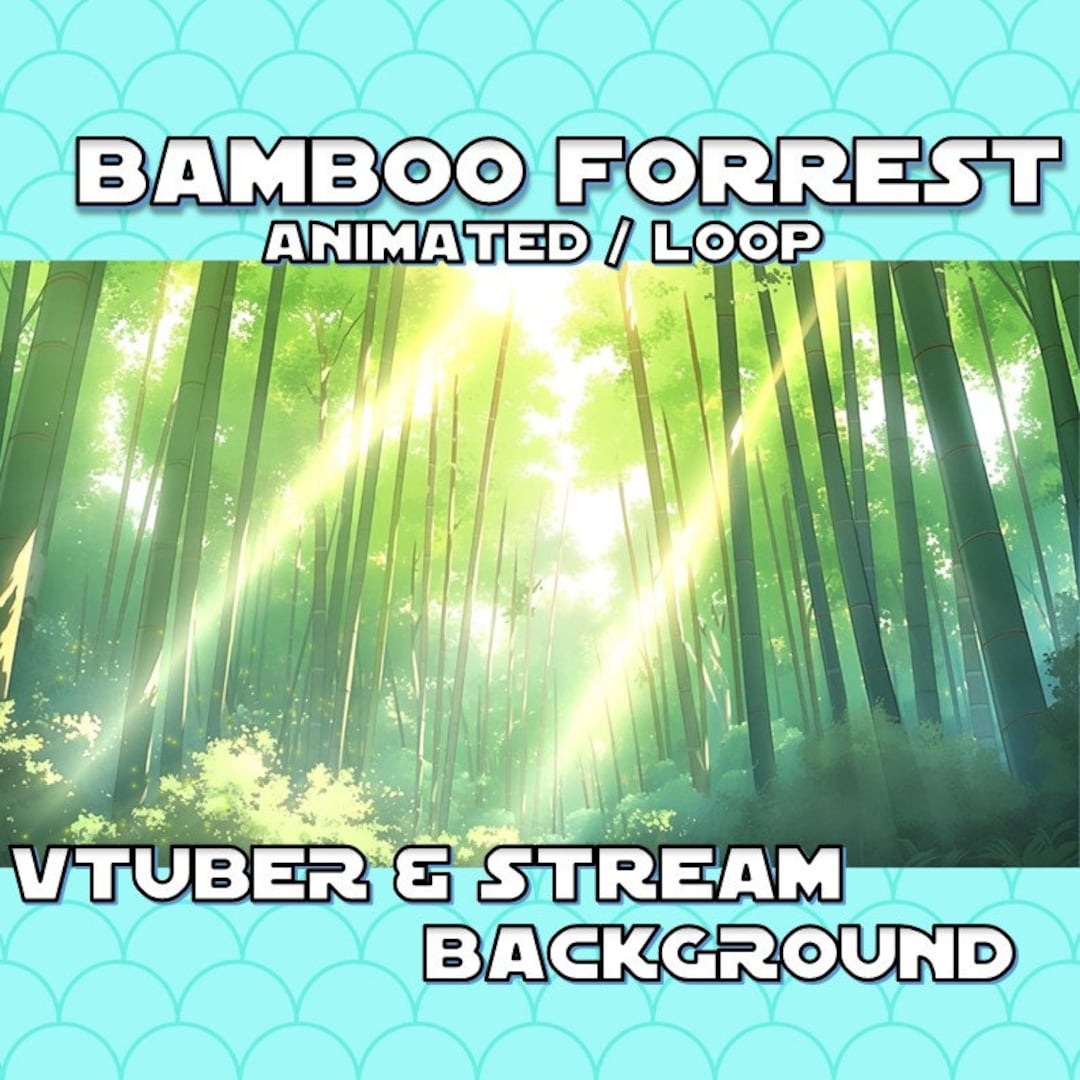 ANIMATED BACKGROUND VTUBER | Japanese Bamboo Forrest (loop, 1080p ...