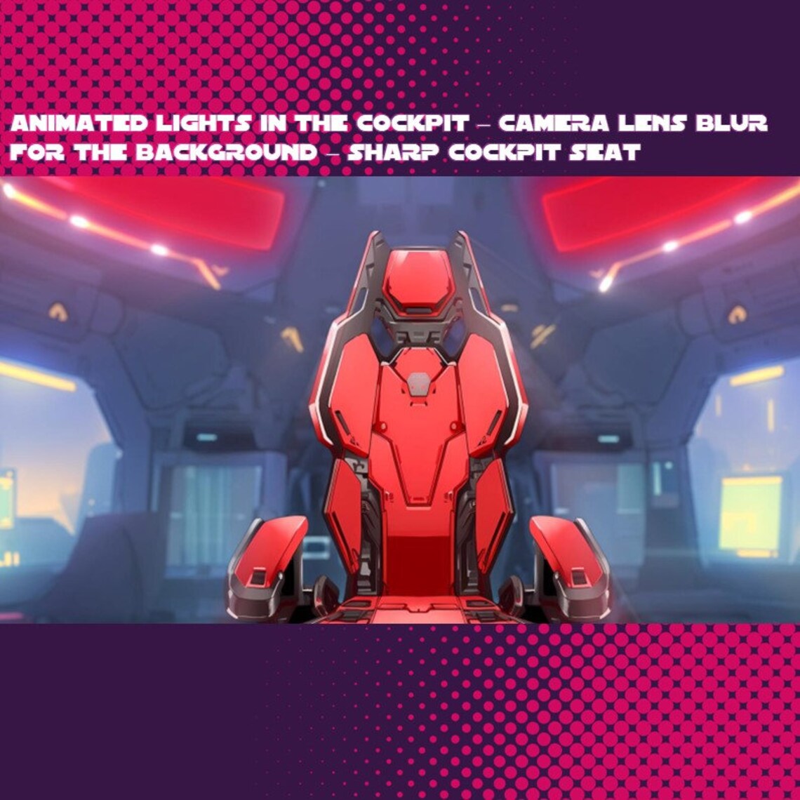 ANIMATED STREAM BACKGROUND | Mech Cockpit Red (loop, 1080p, Stream ...