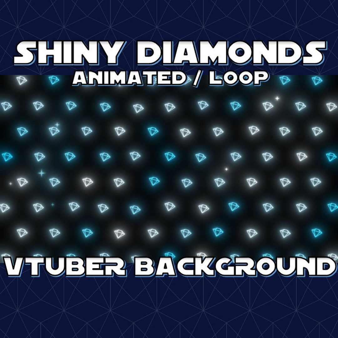 ANIMATED VTUBER BACKGROUND | Shiny Diamonds (loop, 1080p, Stream ...