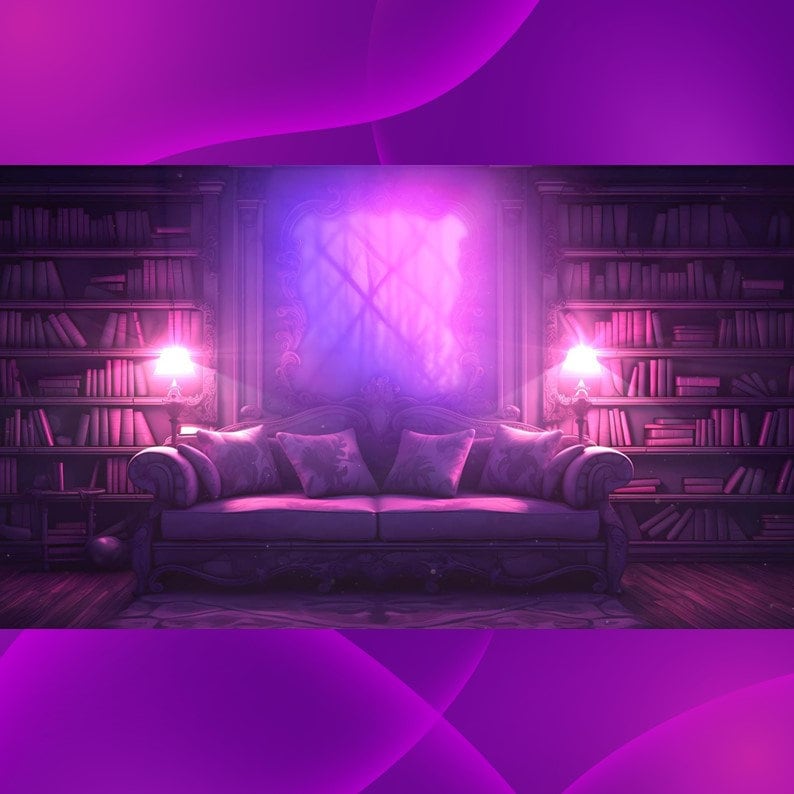 ANIMATED VTUBER BACKGROUND | Magic Couch (loop, 1080p, Stream Overlay ...