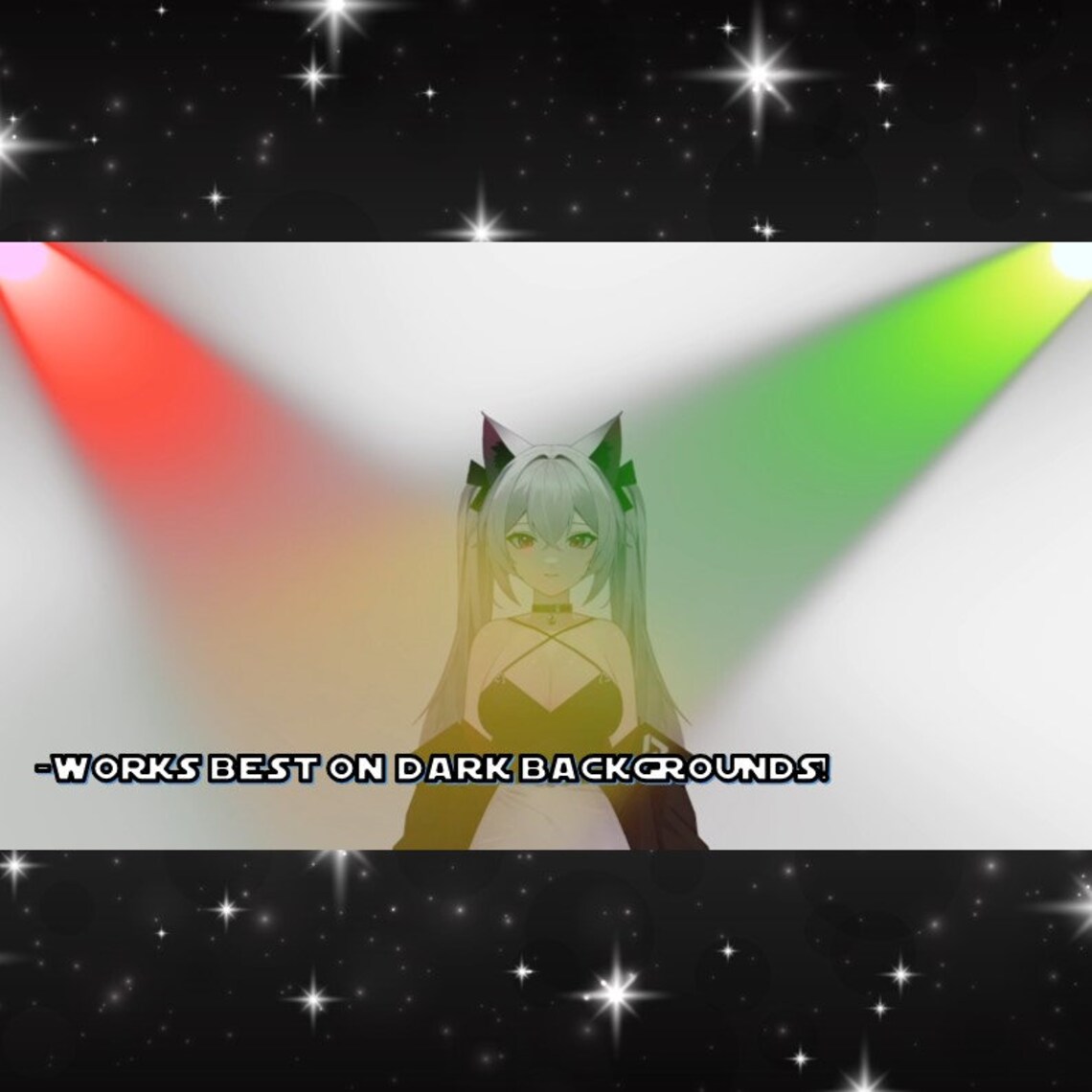 ANIMATED VTUBER DECORATION | Disco Lights Red Green(loop, 1080p, Stream ...