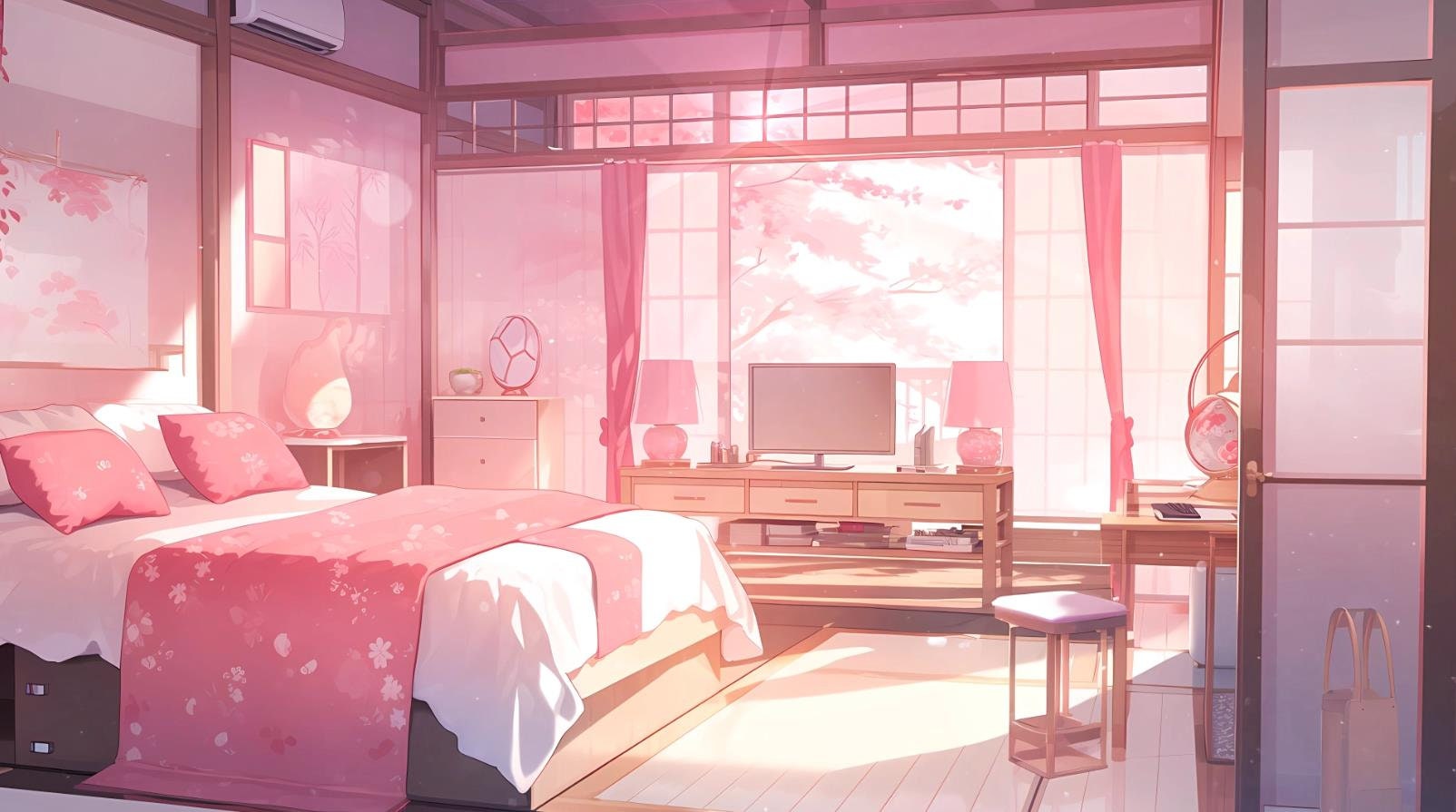 VTUBER ANIMATED BACKGROUND Pink Sakura Room loop 1080p - Etsy Canada