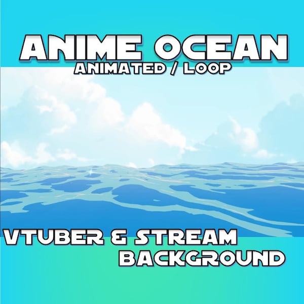 Ocean Vtuber Overlay - Etsy Australia