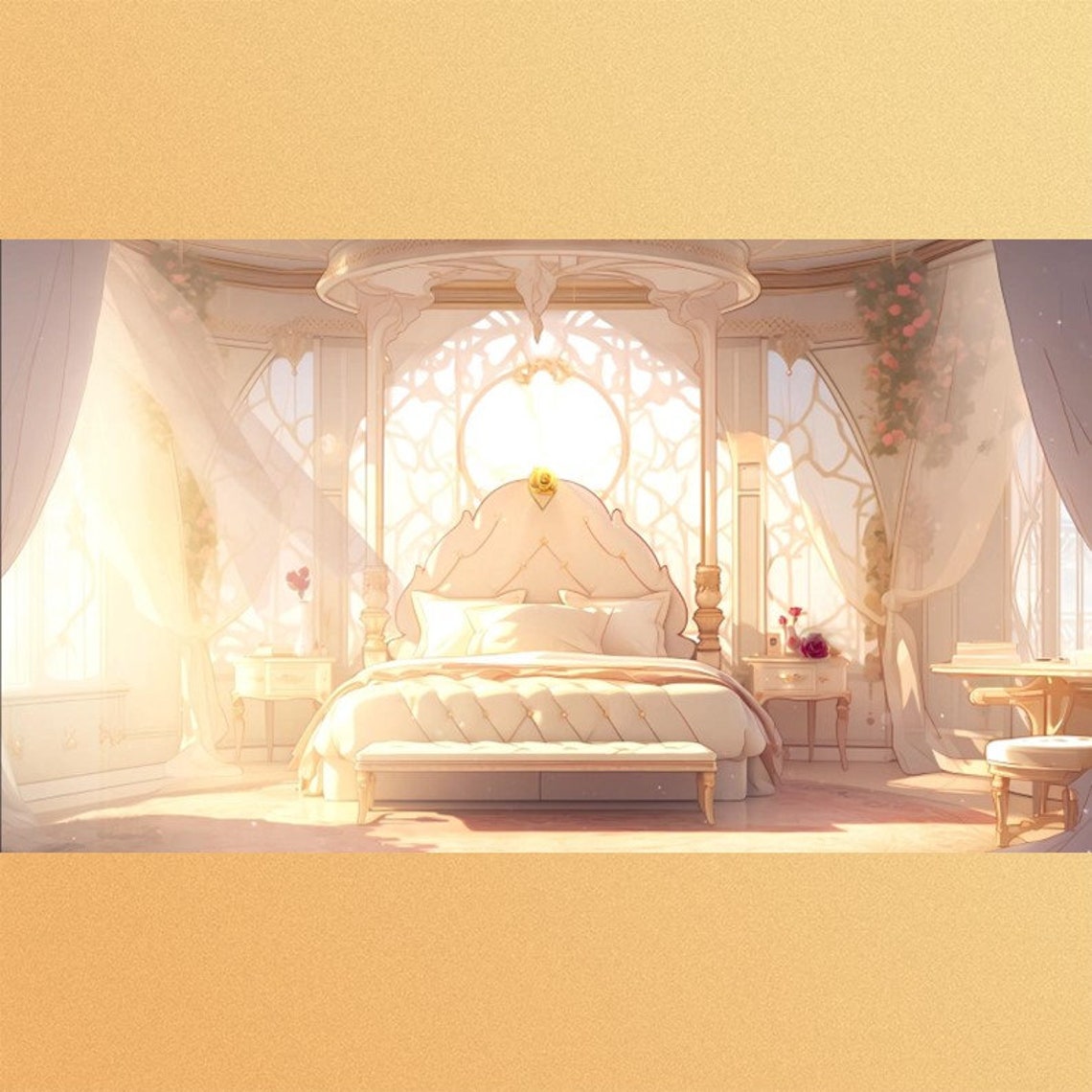 ANIMATED STREAM BACKGROUND | White Princess Room (loop, 1080p, Stream ...