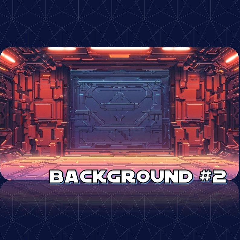 ANIMATED VTUBER BACKGROUND | Futuristic Walls (loop, 1080p, Stream ...